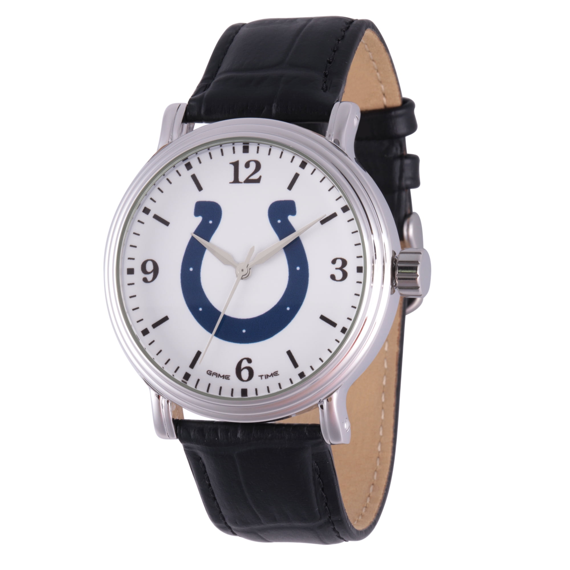 GAMETIME NFL Men's Shiny Silver Vintage Alloy Watch, 1-Pack - Walmart ...