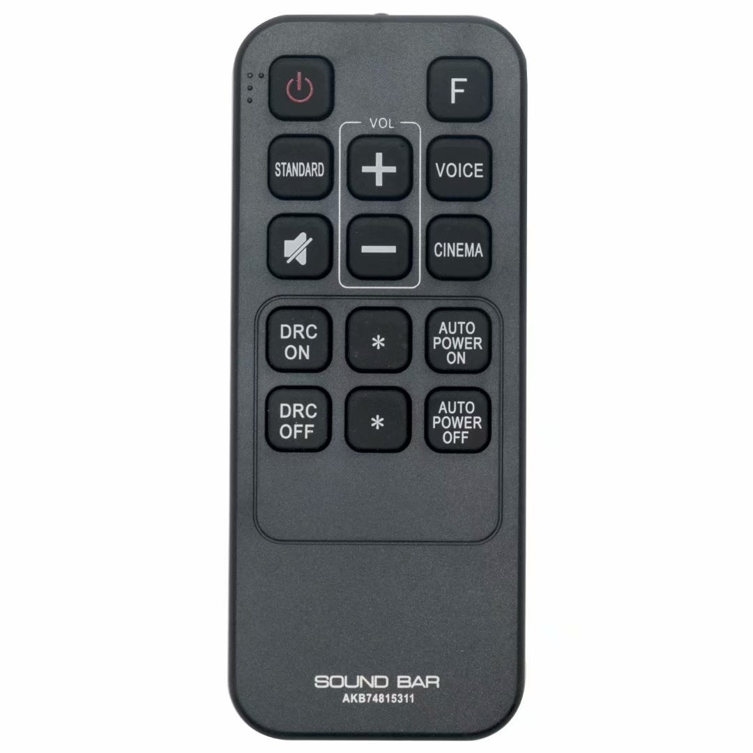 New Remote Control AKB74815311 for LG SoundBar Sound Bar LAS160B ...