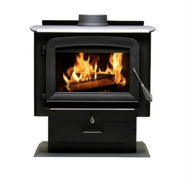 1200 sq. ft. Pedestal Wood Stove - Walmart.com