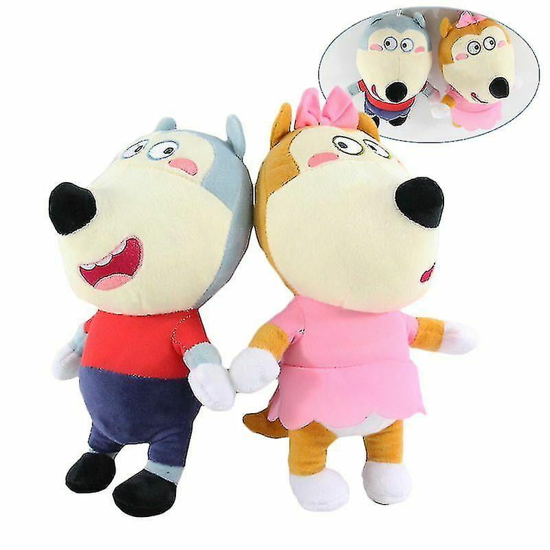 2 uds Wolfoo familia dibujos animados Wolfoo Lucy muñecos de peluche ...