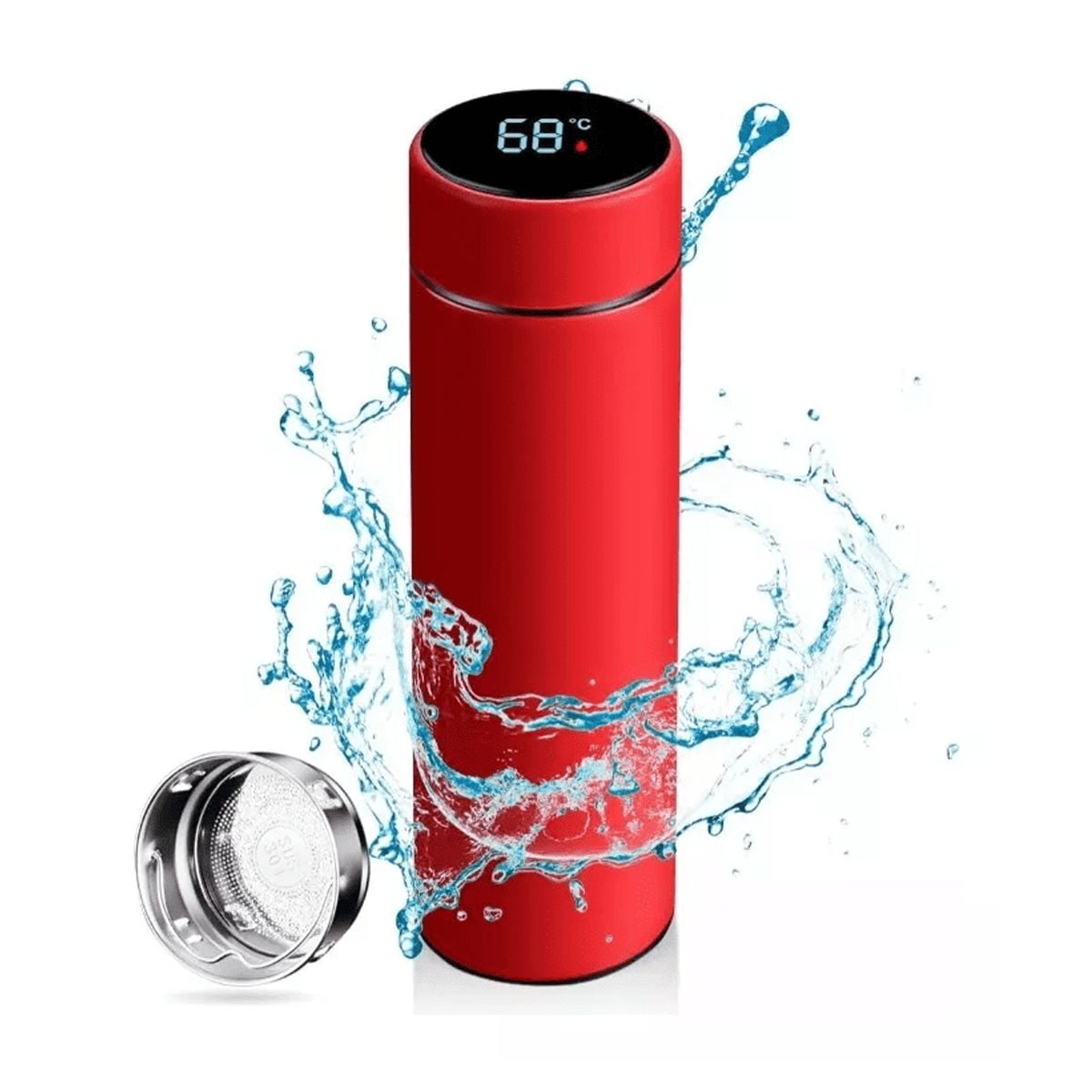 Termo Digital Inteligente De Acero Inoxidable 500ml. Rojo | Walmart en ...