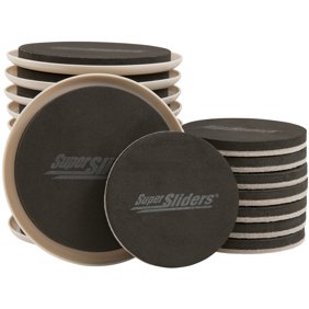 Furniture Sliders, Self-adhesive, Beige, 8/Pack - Walmart.com