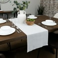 Table Runner Woven Cotton Gray Farmhouse Rustic Table Runner for Modern ...