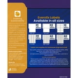 5.5" x 8.5", 25 Sheets, 50 Printable Half Sheet Labels, Blank Mailing ...