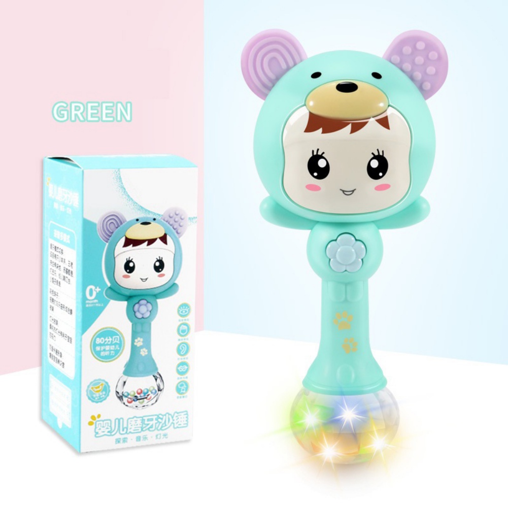 Baby Shaker Sand Hammer Toy Dynamic Rhythm Stick Baby Rattles Kids ...