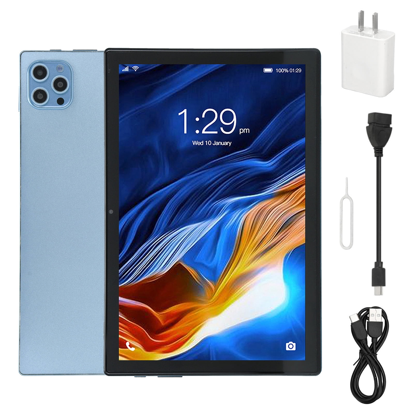 Tableta de 10.1 pulgadas para Android 12.0 Azul 6GB RAM 128GB ROM 2.4G ...