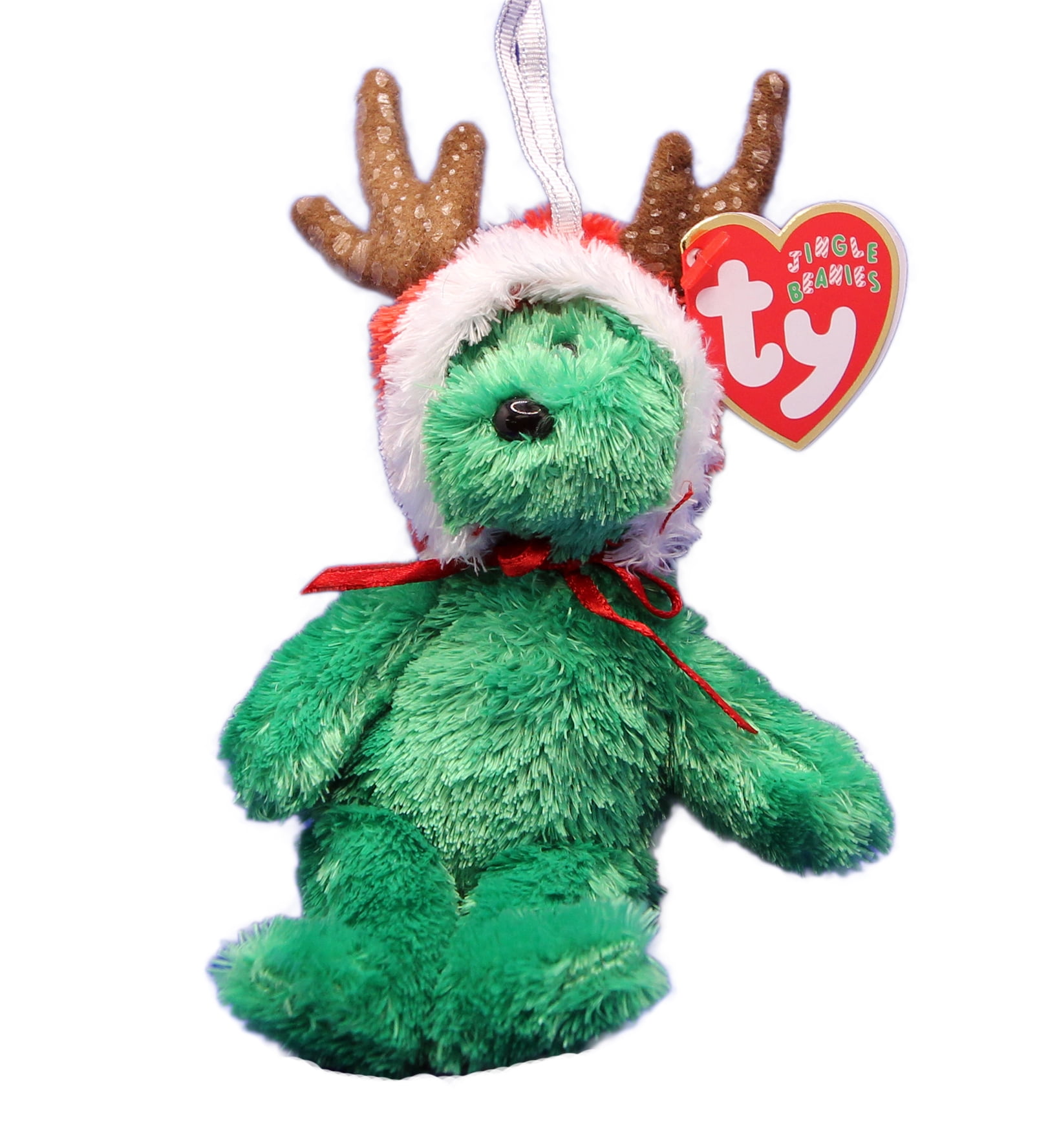 Ty Jingle: 2002 Holiday Teddy the Green Bear | Stuffed Animal | MWMT's ...