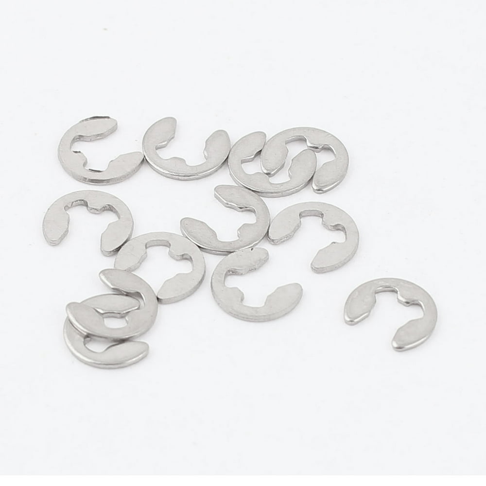 10pcs 304 Stainless Steel Fastener External Retaining Ring E-Clip ...