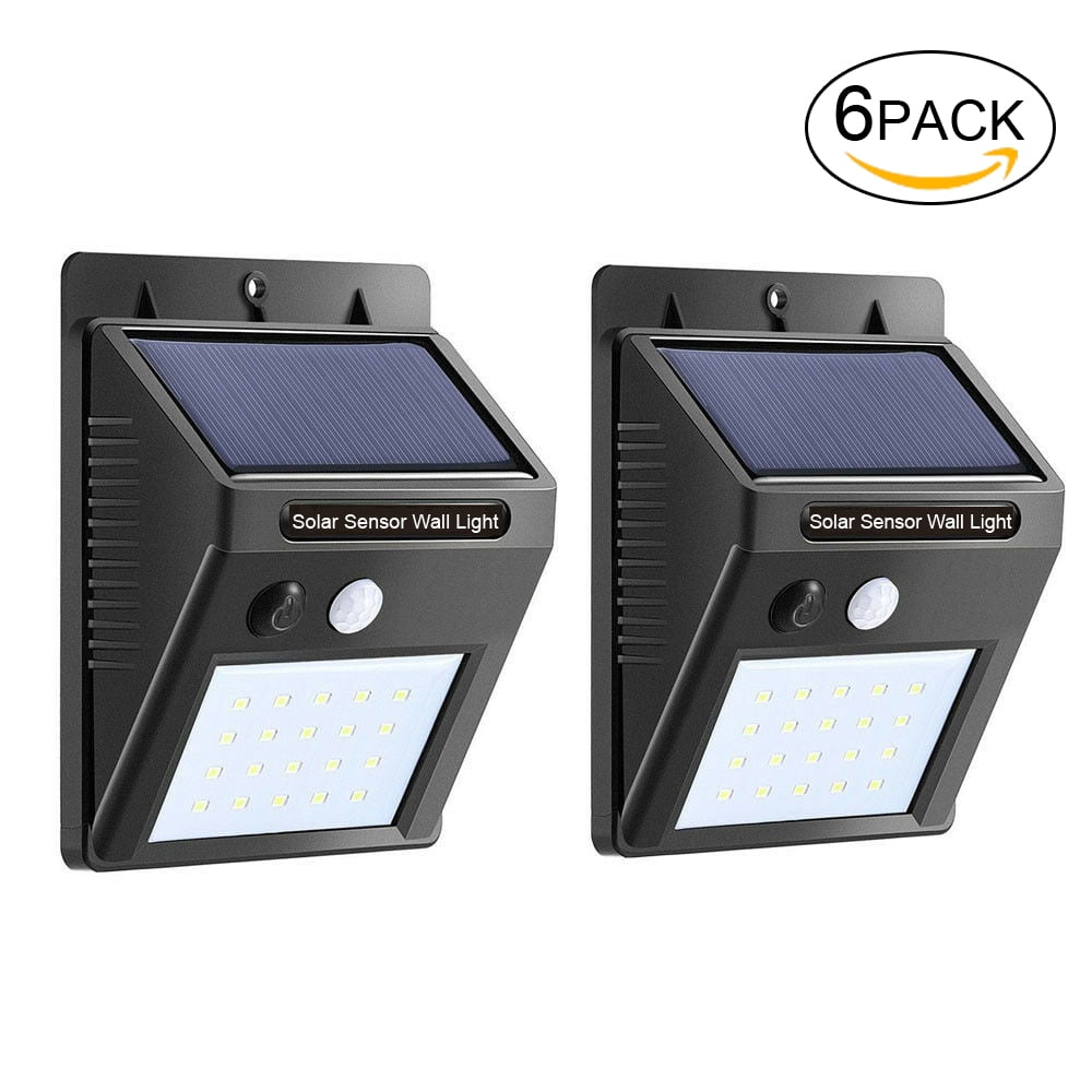 Solar LED Lights Solar Sensor Motion Light 20 LEDs Outdoor Lamp ...