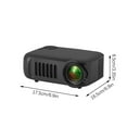 TOPRenddon Mini Projector, Upgraded WiFi Projector, 1080P Full HD ...