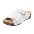 BADHUB Women Wedge Sandals Slides Comfortable Walking Open Toe Slip On ...