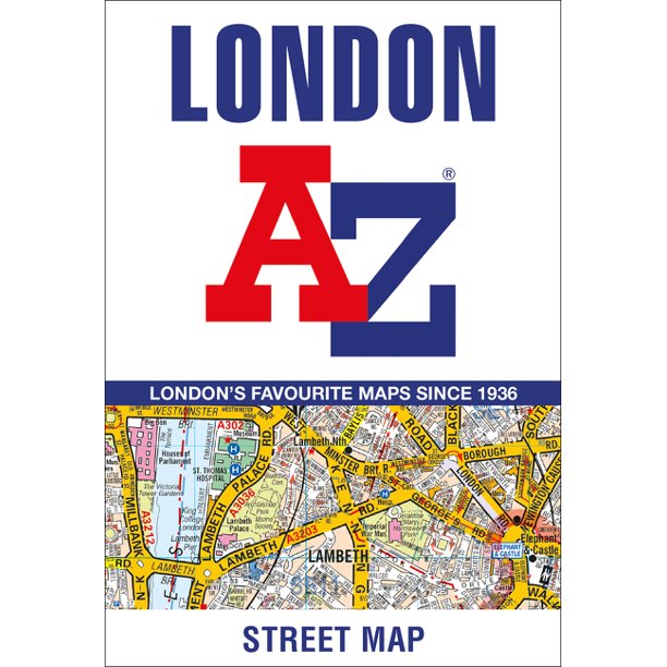 London A-Z Map (Sheet map, folded) - Walmart.com