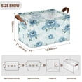 Foldable Iron Frame Open Home Storage Bins 16.9×11.4×10 Inch Waterproof ...