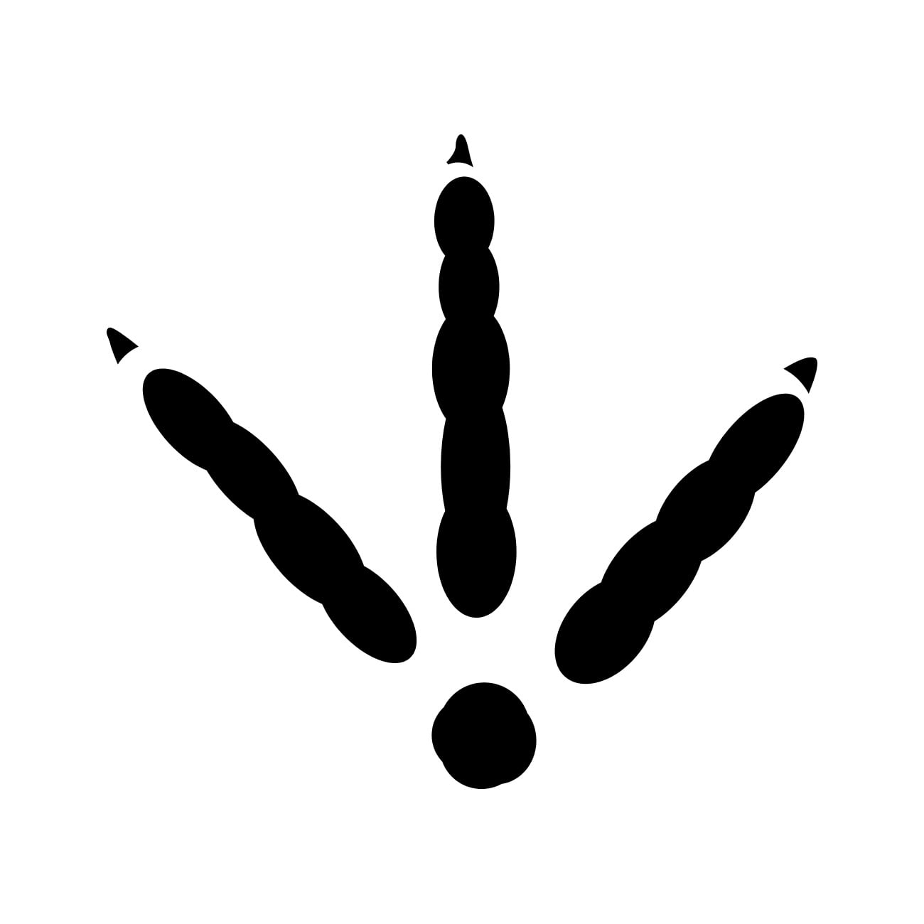 Turkey Tracks Sticker Decal Die Cut - Self Adhesive Vinyl ...