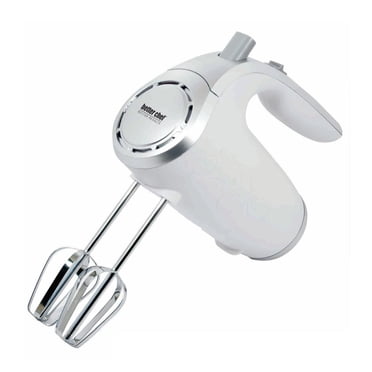 Mainstays 5-Speed 150-Watts Hand Mixer with Chrome Beaters, White ...