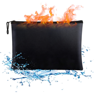 BISupply | Key Security Locking Money Bag, Navy Blue Bank Cash Bag with ...