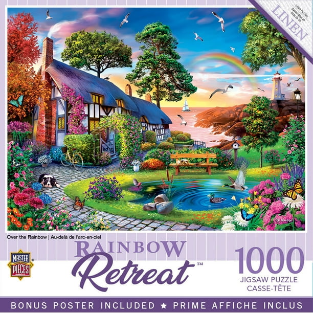 MasterPieces 1000 Piece Jigsaw Puzzle - Over the Rainbow - 19.25"x26.75 ...