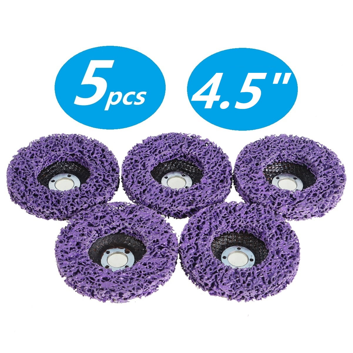 5 Pack Strip Clean Discs 4-1/2 x 7/8 inch Fits for Angle Grinders ...