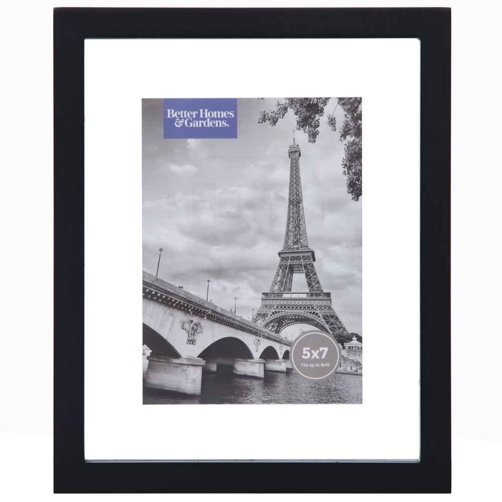 Better Homes & Gardens 5x7 Black Gallery Float Picture Frame - Walmart ...