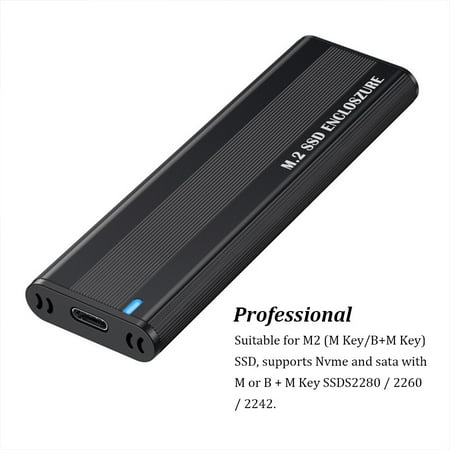 justharion M2 SSD Enclosure Case NVME SATA Dual Protocol Hard-disk ...
