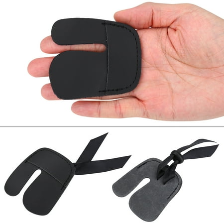 Yosoo Archery Leather Finger Protectors Guard Hunting Shooting Archery ...