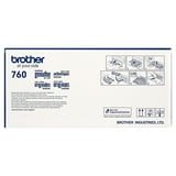 Brother Genuine High-Yield TN760 Black Toner Cartridge for Dependable ...