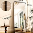 Mirstory 64"x 21.2" Full Length Mirror Standing Full Body Mirror with ...