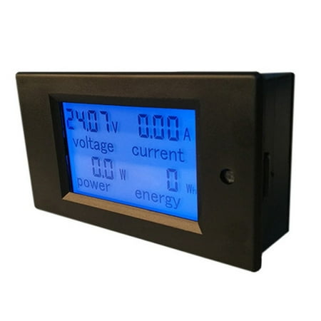 DC Digital Panel Voltmeter Ampermeter 6.5-100V 100A 4 IN1 LCD Power ...