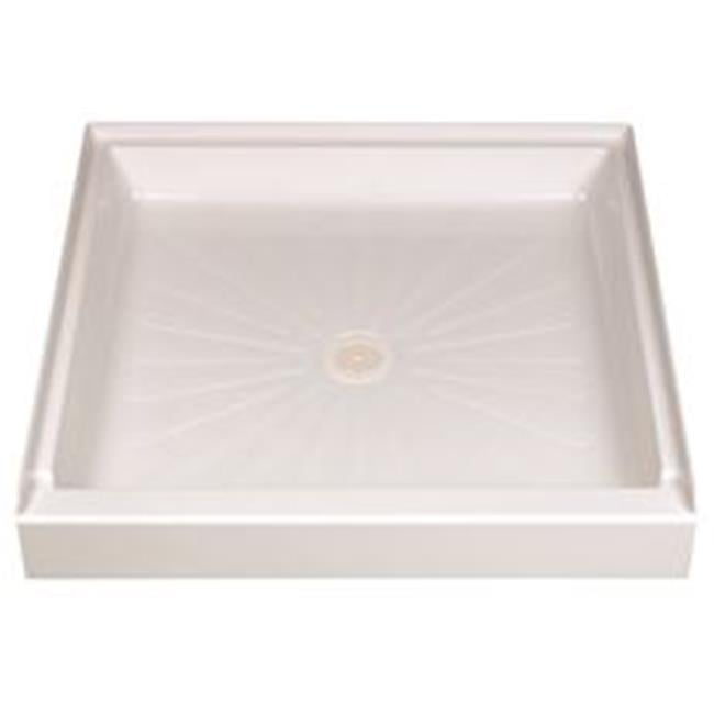 Durabase Fiberglass Square Shower Floor, 36 x 36 in. - White - Walmart.com