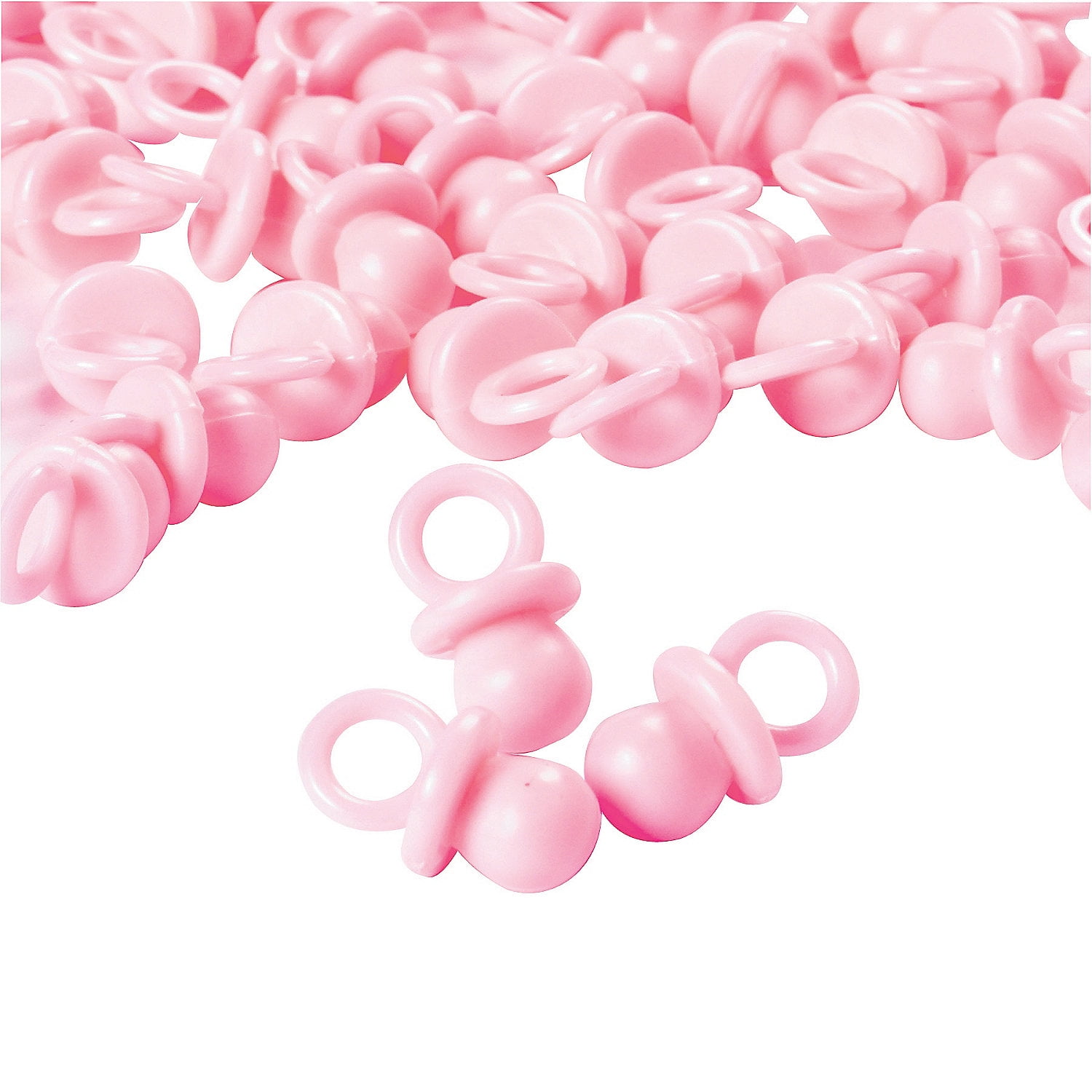 Pastel Pink Opaque Pacifier Favors - Party Supplies - 48 Pieces ...