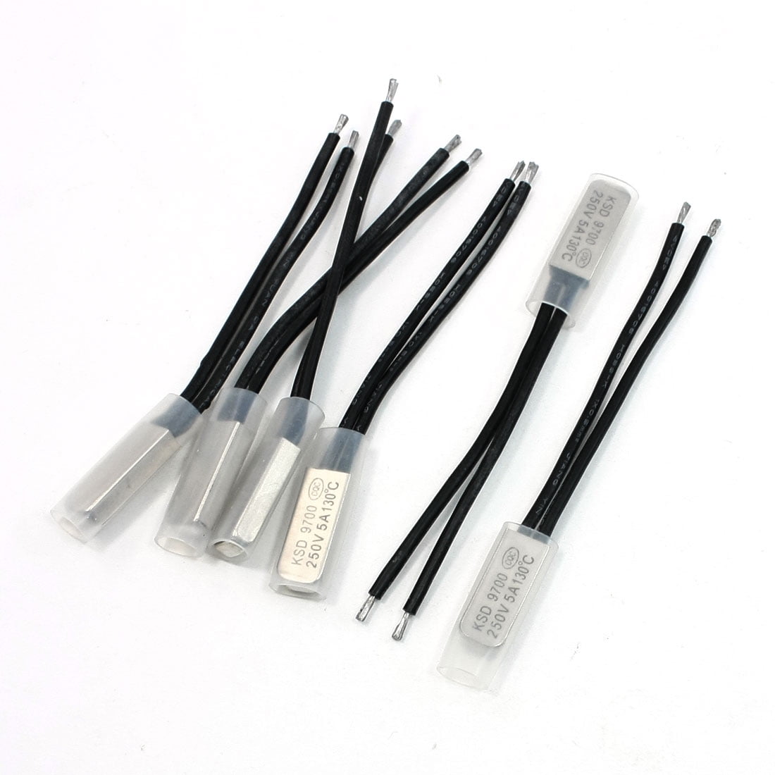 250V 5A NC. 130C Bimetal Thermostat Temperature Sensor Control Switch ...