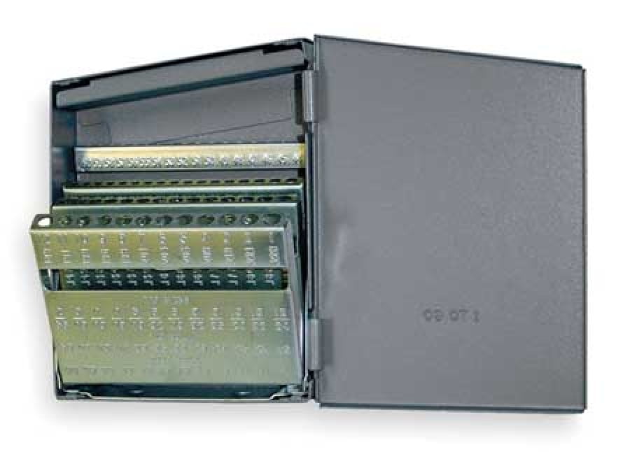 Chicago-Latrobe Steel Drill Bit Case Jobber Length Holds #1-60 Wire ...