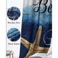 Coastal Starfish Blackout Curtains for Bedroom Living Room Darkening ...