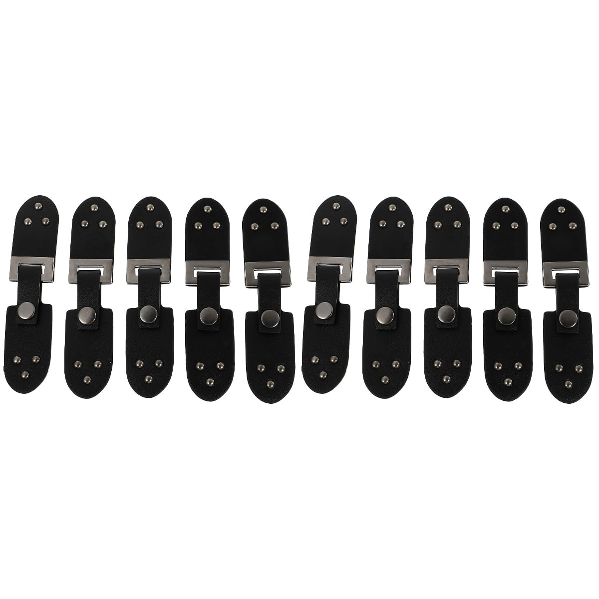 NICEXMAS 10 Pcs Leatherette Toggle Buckles Dress Belt Buttons Clasp ...