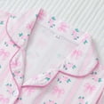 Conairie Pajama Sets for Women Valentine Bow Print Cozy Button Down ...