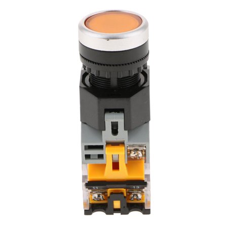 -11D 24V Push Button Switch LED Momentary Mini Push Button 1NO1NC ...