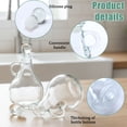 Pethiy 2-Pack Lead-Free Clear Glass Honey Dispenser Bottles with Handle ...