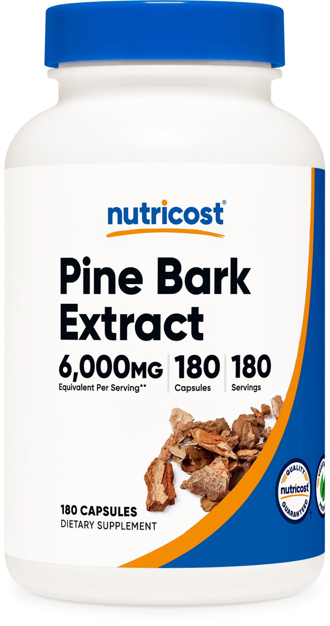 Nutricost Pine Bark Extract 6000mg Equivalent, 180 Capsules - Non-GMO ...