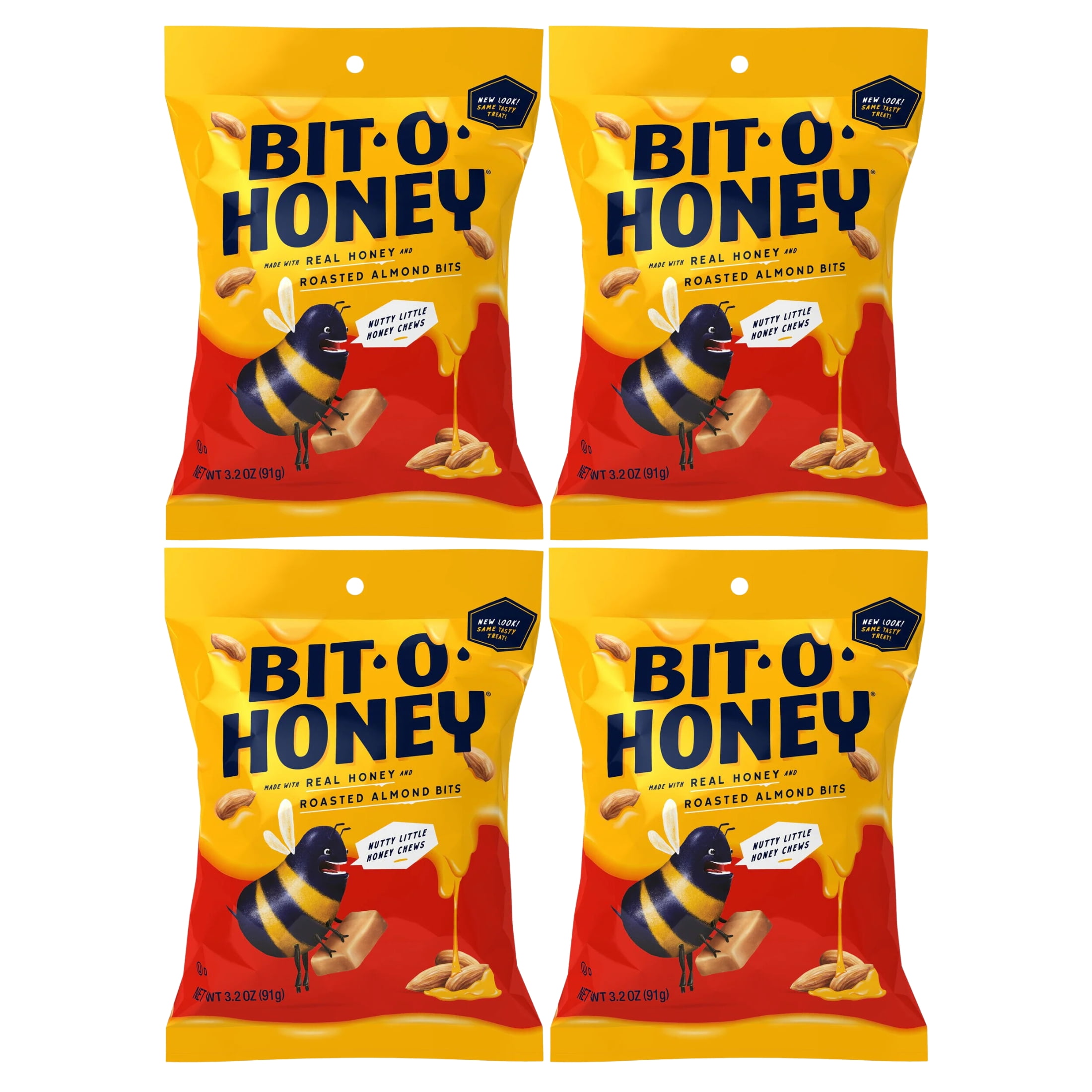 Bit O Honey Almond Taffy Candy Soft Chews Individually Wrapped Bite ...