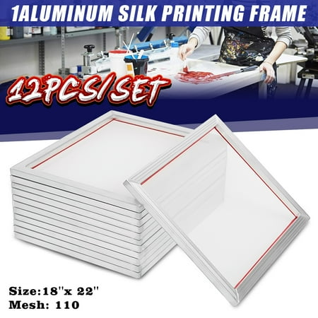 12Pcs Aluminium Silk Screen Printing Press Frame 17.3''x21.3'' With 43T ...