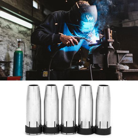 Fugacal 5pcs MIG Gas Nozzle 12.5mm Copper Welding Chip Consumables 24KD ...