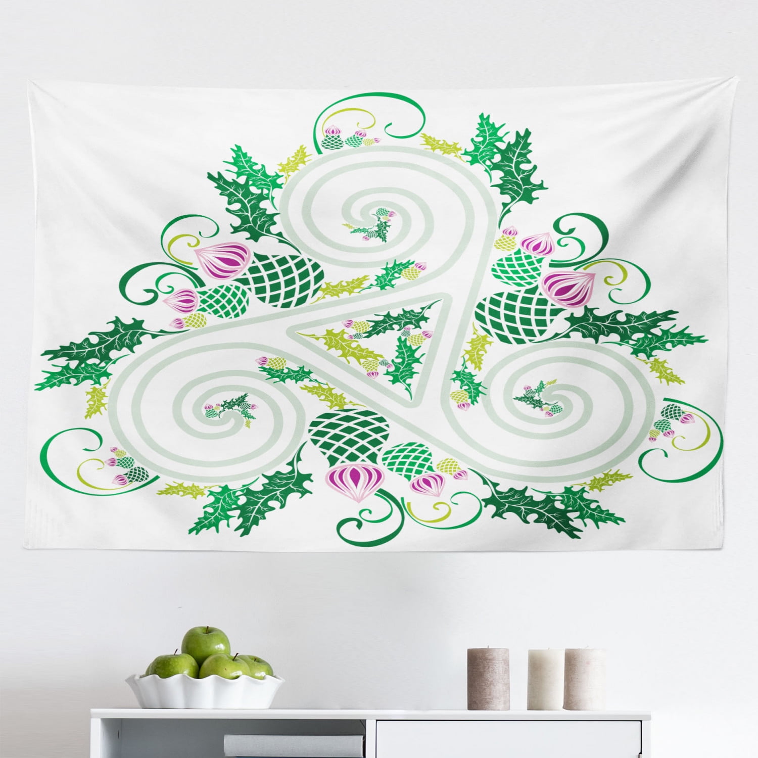 Celtic Tapestry, Circular Macro Celtic Knot with Twisted Spirals and ...