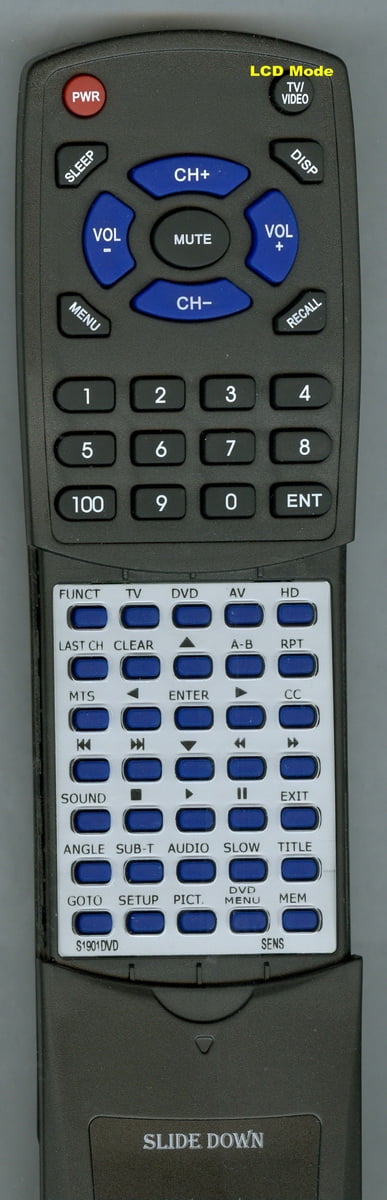 Replacement Remote for Sens S1901DVD, S2201DVD - Walmart.com