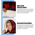 Visualz Original Jr for Kids | Oversized Sherpa Fleece Wearable Blanket ...