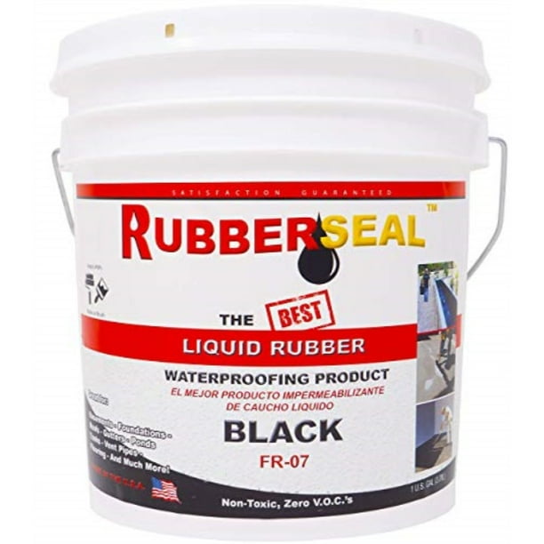 Rubberseal™ Liquid Rubber Waterproofing Roll On – 1 Gallon Black ...