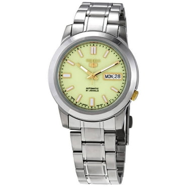 Seiko Series 5 Automatic White Grid Dial Men's Watch SNXF05 - Walmart.com