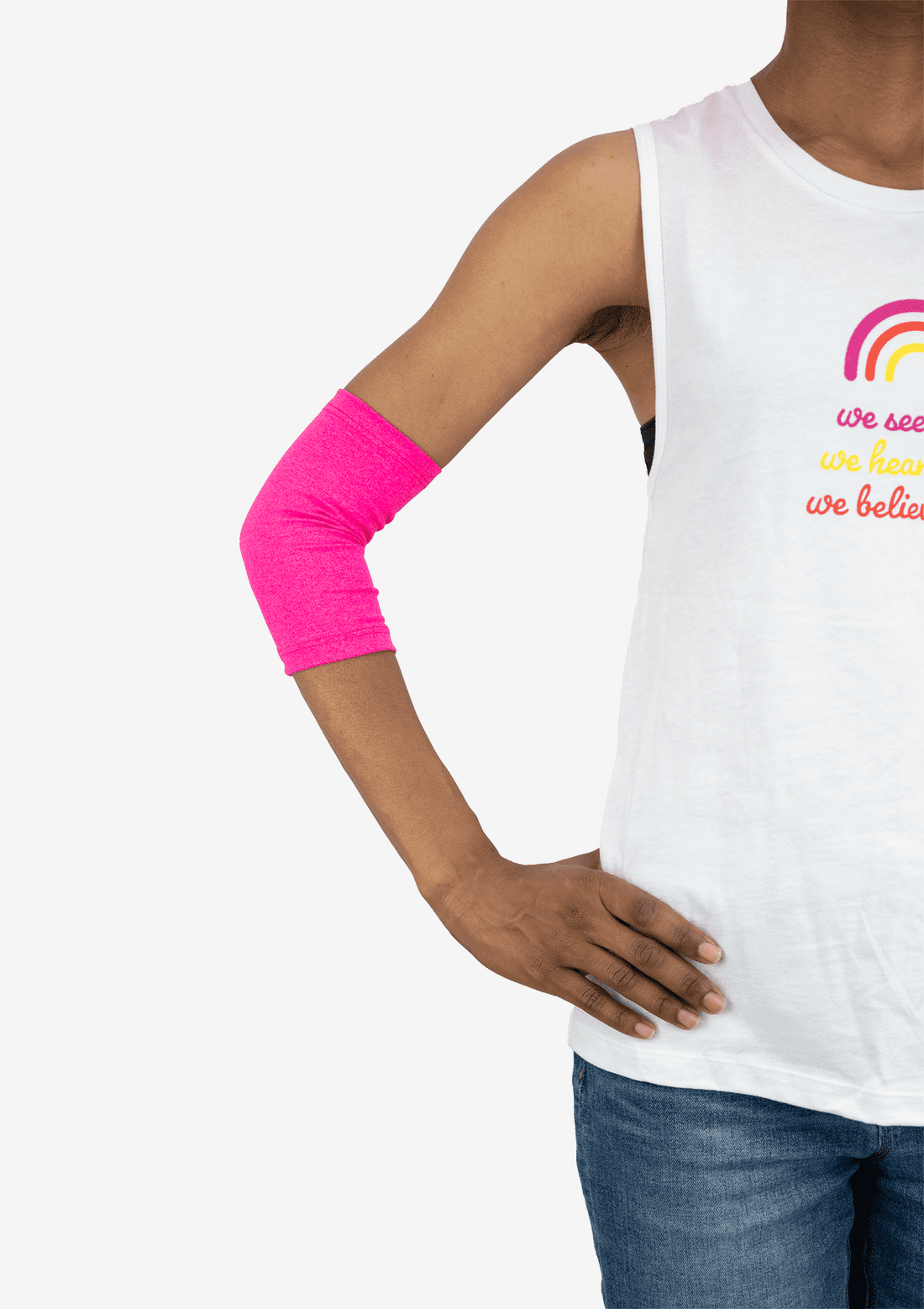 2 Pack Neon Pink Unisex Support Sleeve, Picc Line Cover, Diabetes Arm ...