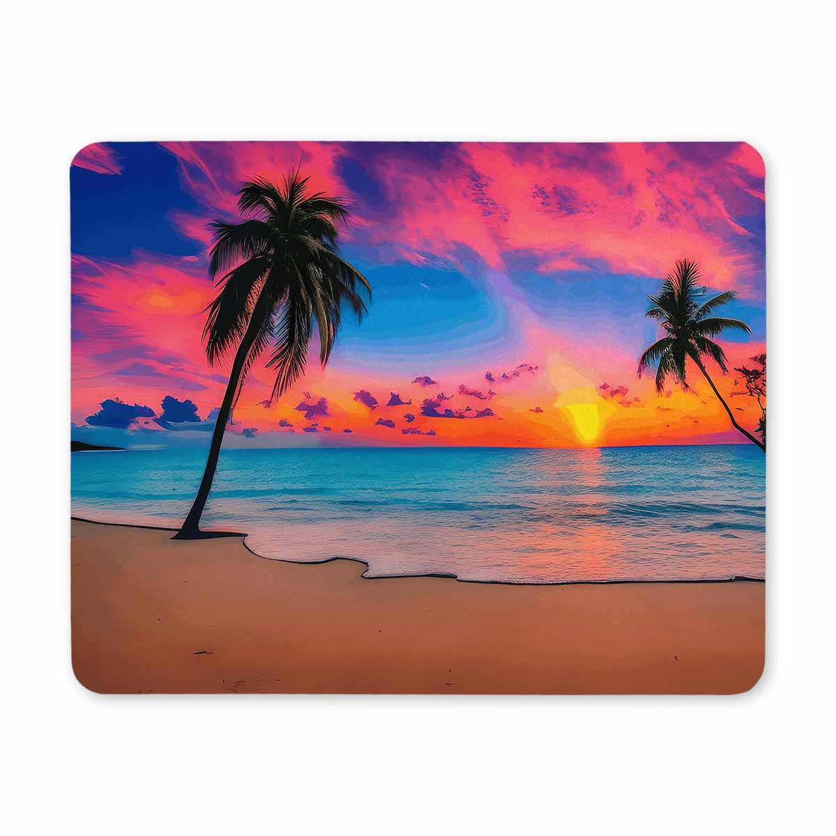 Ocean Mouse Pad Design, Non-Slip Surface, Rubber Base, Small Office ...