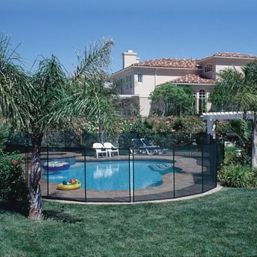 Beaquicy Pool Fence 4 x 48 Ft Outdoor Safety Fencing for Inground Pools ...