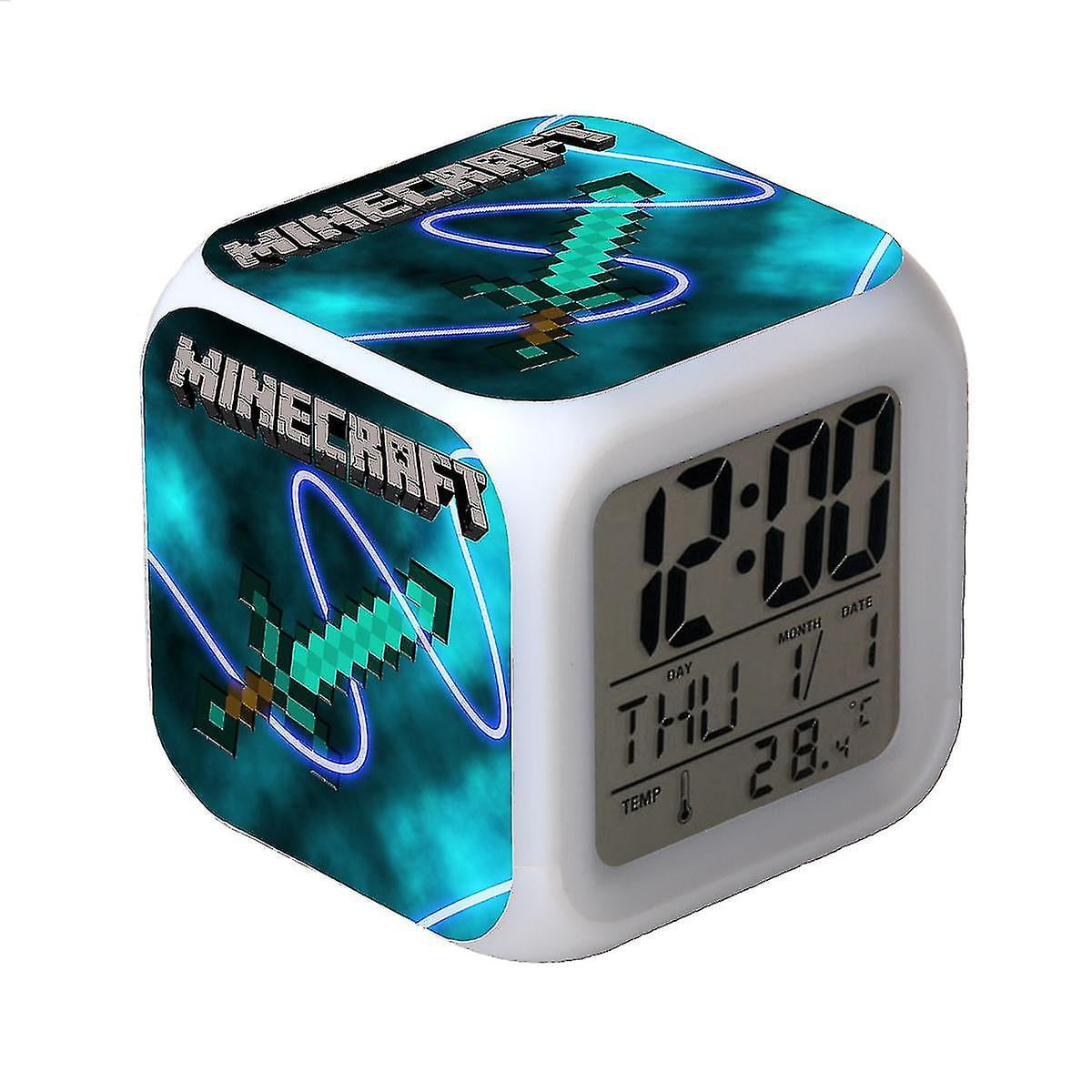 Click here for Tueui01 Minecraft Colorful Alarm Clock Led Color C... prices